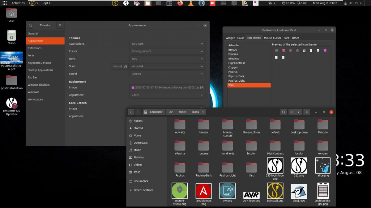 Emperor-OS Linux,Linux OS for programmers, designers, and data science ...